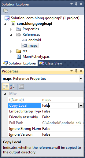 Using the Google MapView in Android with Oxygene for Java